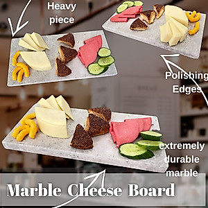 Marble Serving Tray,Rectangle Marble Tray Cutting,Small Marble Meet,Cheese,Pastry Board,Counter Marble Organizer Kitchen,Bathroom,Dresser Marble Vanity Tray