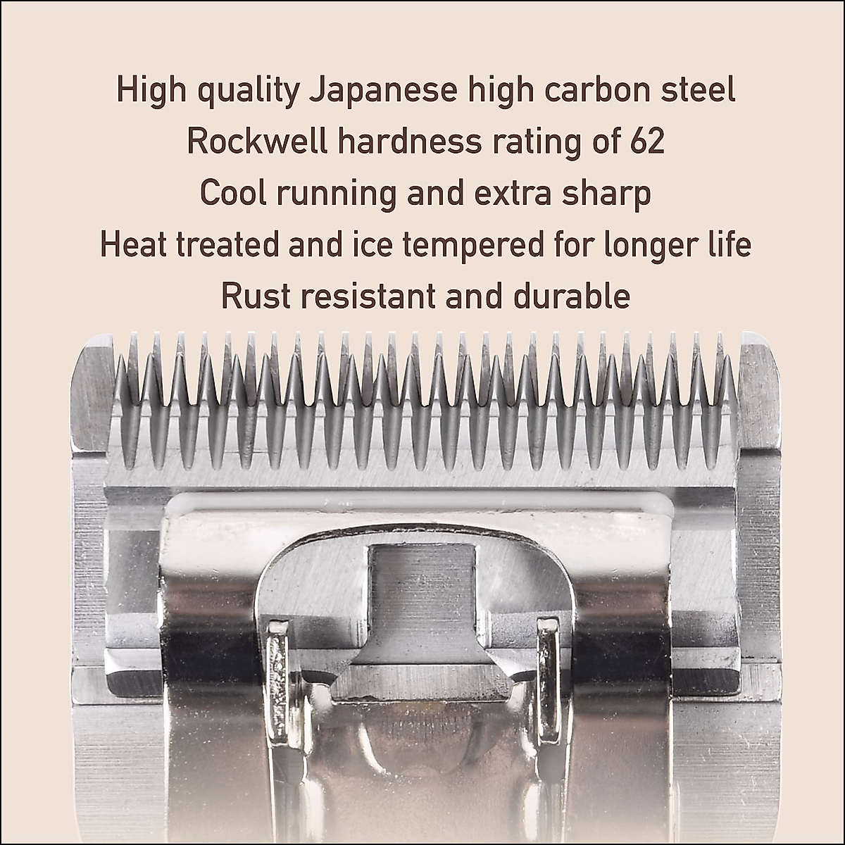 FURZONE Detachable Blade - Size 15 Blade 3/64", Made of Extra Durable Japanese Steel, Compatible with Most Andis, Oster, Wahl A5 Clippers