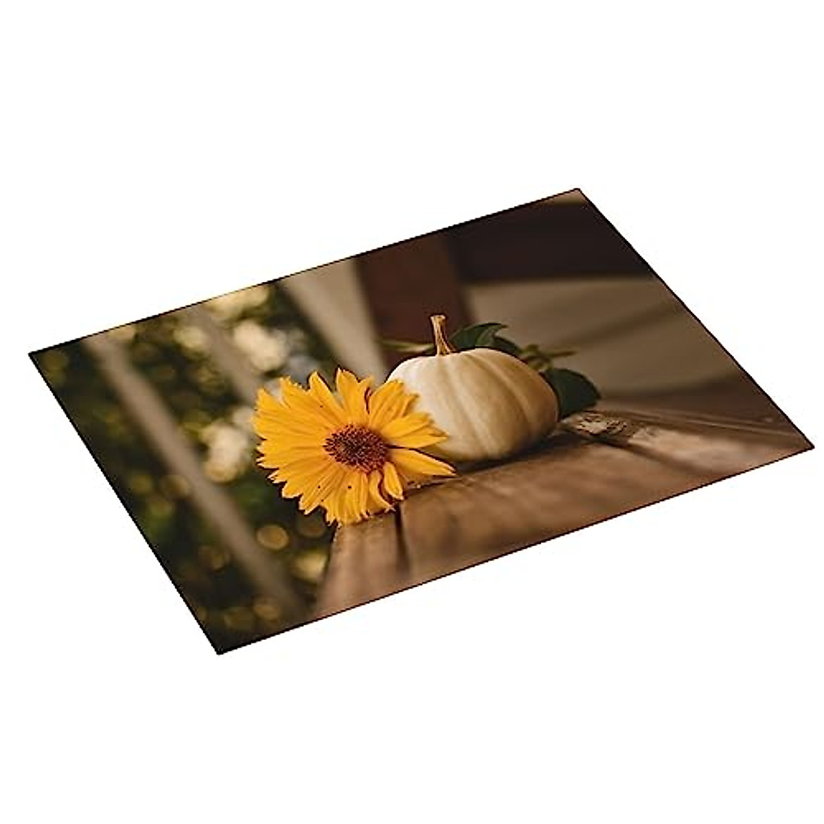 Sunflowers And Pumpkins Large Kitchen Drying Mat 18x24in/Excellent Water Absorption/Keep Your Tabletop Dry