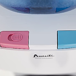 Avanti Water Cooler Dispenser Top Loading, Holds 3 & 5 Gallon Bottles with Stainless Steel Reservoir, Cold and Hot Temperature, Perfect for Homes, Kitchens, Offices, Dorms, 5-Gallon, White