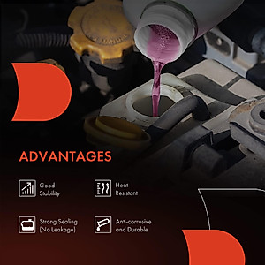 A-Premium Engine Coolant Overflow Recovery Reservoir Tank [with Cap] Compatible with Ford F-250 F-350 F-450 F-550 Super Duty 2003-2007 [5.4L 6.0L 6.8L], Excursion 2003-2005 [6.0L], for# 6C3Z8A080B