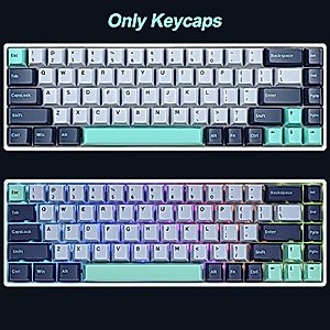Fogruaden PBT Hammerhead Keycaps, 171 Keycap Set, Double Shot Keycaps, Cherry Profile Custom Keycaps for Cherry Gateron MX Switches Mechanical Keyboard