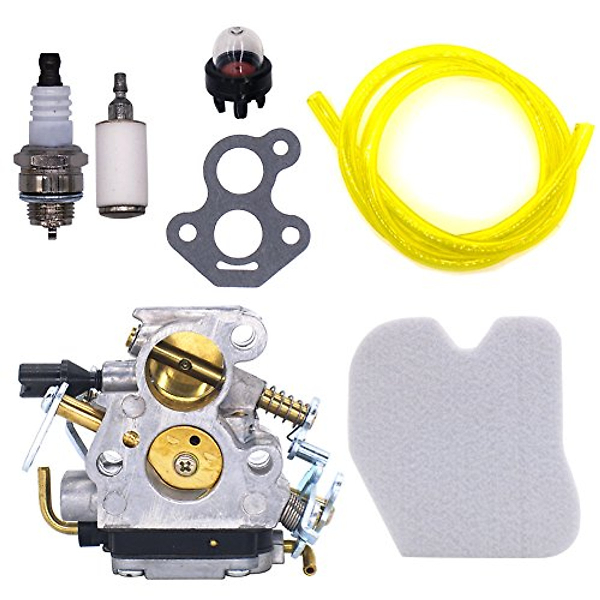 FitBest Carburetor with Air Filter Fuel Line/Filter for Husqvarna 235 235E 236 236E 240 240E Chainsaw Replaces 574719402 545072601 Carb