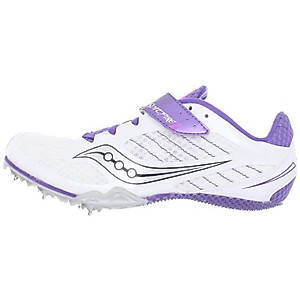 Saucony Women's Spitfire 2, White/Purple, 10 M US