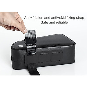 FUUBAMB00 1.2L Bike TopTube Bicycle Bag TPU Waterproof Hard Shell Bike Bag Stable Cycling Frame Bag BikePhone Bag Cycling Accessories,Black,23 * 7 * 10cm