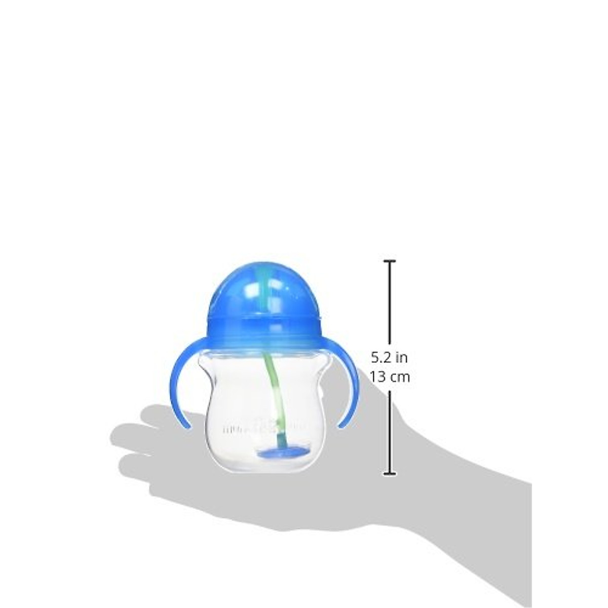 Munchkin® Any Angle™ Weighted Straw Trainer Cup with Click Lock™ Lid, 7 Ounce, Blue