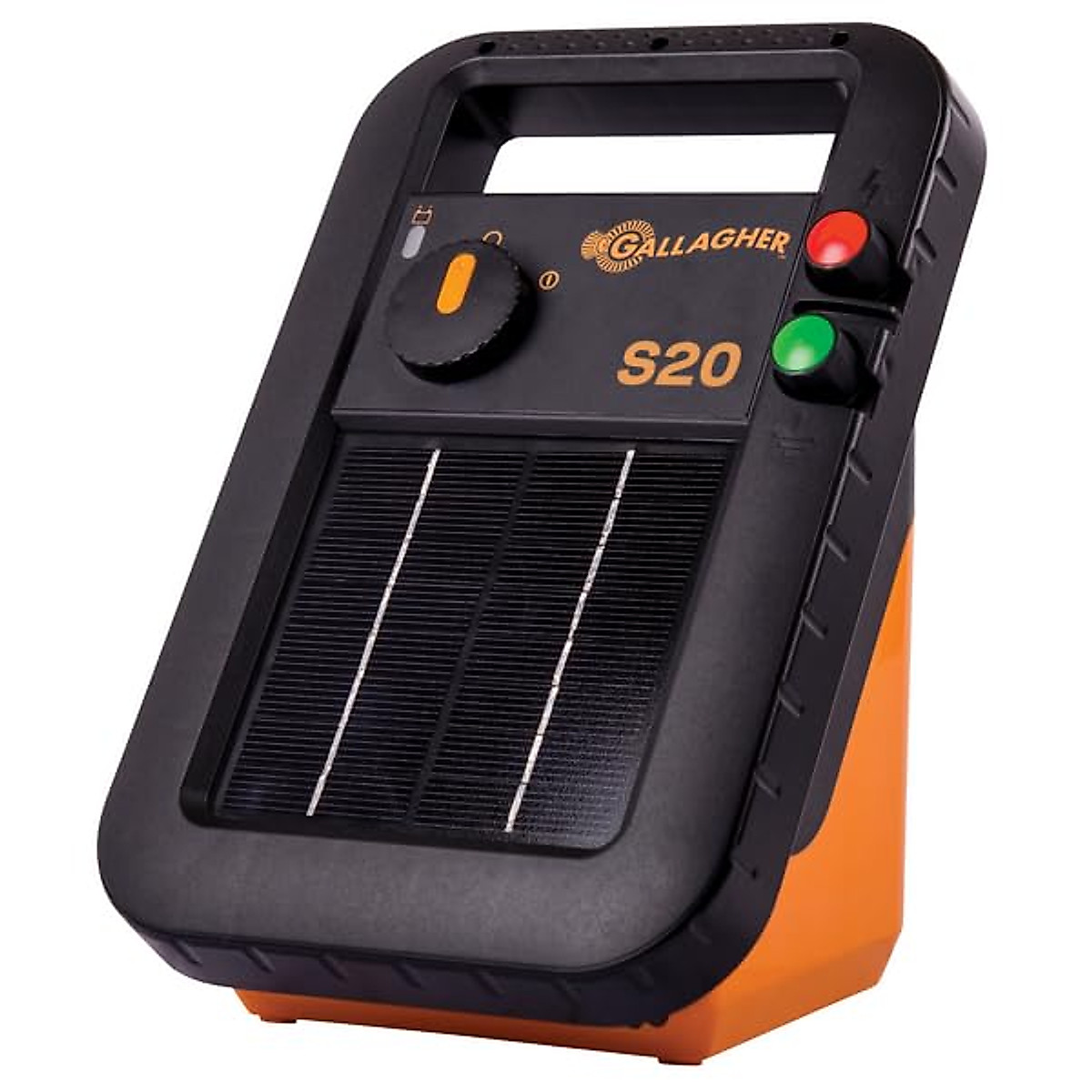 Gallagher S20 Solar Energizer - Powers up to 12 miles / 40 acres of single-wire fence. Ideal for temporary grazing applications, livestock and pet containment
