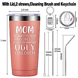 Fufandi Mom Gifts from Daughter, Son, Kids - Gifts for Mom - Mothers Day Christmas Gifts for Mom, Mommy, Wife - Cool Gag Birthday Present for a Mother - Mom Tumbler