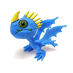 Toysvill Dragons (Set 8 pcs) - Mini Action Figures: Toothless (Night Fury), Deadly Nadder, Gronckle, Hideous Zippleback, Hotburple, Monstrous Nightmare, Terrible Terror