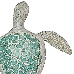 Things2Die4 7 Inch Resin Sea Turtle Sculpture Wall Hanging Beach Home Decor Decorative Art