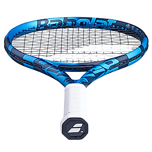 Babolat Pure Drive Team Tennis Racquet - Strung with 16g White Babolat Syn Gut at Mid-Range Tension (4 1/8" Grip)