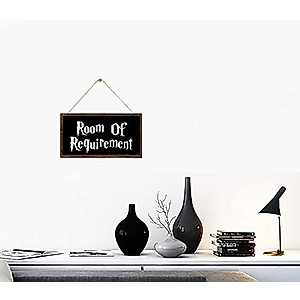 Room of Requirement Wizardry Hanging Plaque Magic Gift Bedroom Toilet Wood Sign (US-G005)