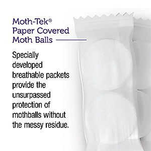 Enoz Lavender Scented Moth Ball Packets, Kills Clothes Moths, Carpet Beetles, Eggs and Larvae, 12 oz Resealable Bag