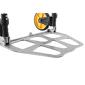 Mount Plus A1 Compact Folding Hand Truck and Dolly with Capacity of 264lbs | Aluminum Heavy-Duty Luggage Trolley Cart with Telescoping Handle and Rubber Wheels | Good for Indoor Outdoor Moving Travel