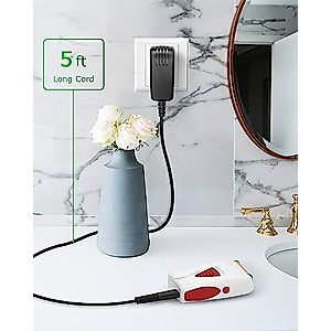 Replacement Charger for Andis 17150 17165 Shavers Charger ProFoil Lithium TS-1 TS-2, Arkare 5V 1A Electric Shaver Charger 5FT, Compatible for Andis Pro Foil Shaver