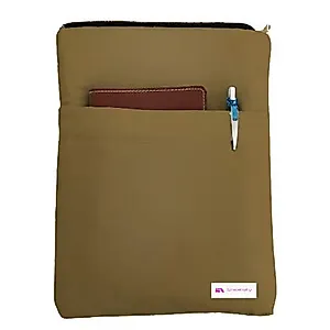Peanut Brown Book Sleeve - Book Cover for Hardcover and Paperback - Book Lover Gift - Notebooks and Pens Not Included