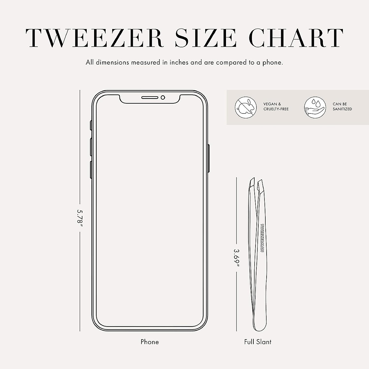 Tweezerman Stainless Steel Slant Tweezer - Eyebrow Tweezers for Women and Men (Sky Blue)