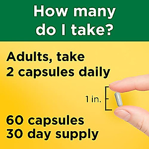 Nature Made Magnesium Glycinate 200 mg per Serving, Dietary Supplement for Muscle, Heart, Nerve and Bone Support, 60 Capsules, 30 Day Supply