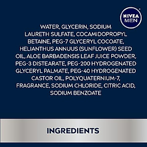 Nivea Men Maximum Hydration Body Wash, Aloe Vera Body Wash for Dry Skin, 30 Fl Oz Pump Bottle