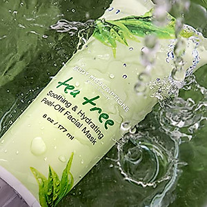 Body Prescriptions - Tea Tree Refining & Nourishing Peel-off Facial Mask, Deep Cleansing Face Mask to Remove Blackheads, Dirt, and Cleanse Pores, Exfoliating Skin Care