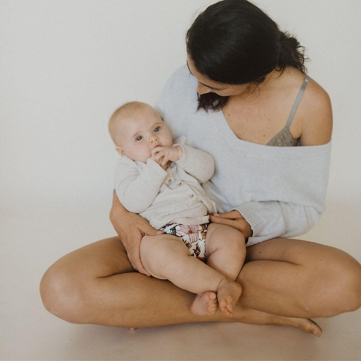 Harlow Baby Cloth Pocket Diapers 7 Pack, 7 Bamboo Inserts, 1 Wet Bag by Nora's Nursery