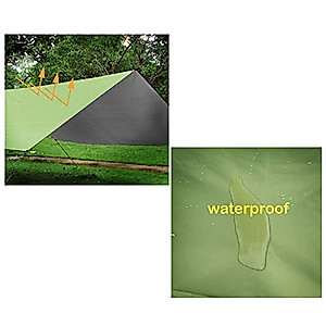 Portable Lightweight Camping Tent Tarp Shelter Hammock Cover Sun Shade Beach Picnic Mat Include Stakes and Carry Bag