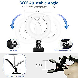 Cyezcor Video Conference Lighting Kit, Ring Light for Monitor Clip On,for Remote Working, Distance Learning,Zoom Call Lighting, Self Broadcasting and Live Streaming, Computer Laptop Video Conferencing