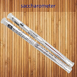 Test Jars Alcohol Hydrometer Home Brewing Wine Saccharometer Cider Alcohol Testing High Quality Sugar Content Testing 0.9-1.0 and 1.0-1.1