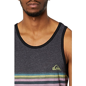Quiksilver Men's Streamline Tank Tee Shirt, Charcoal Heather, Small