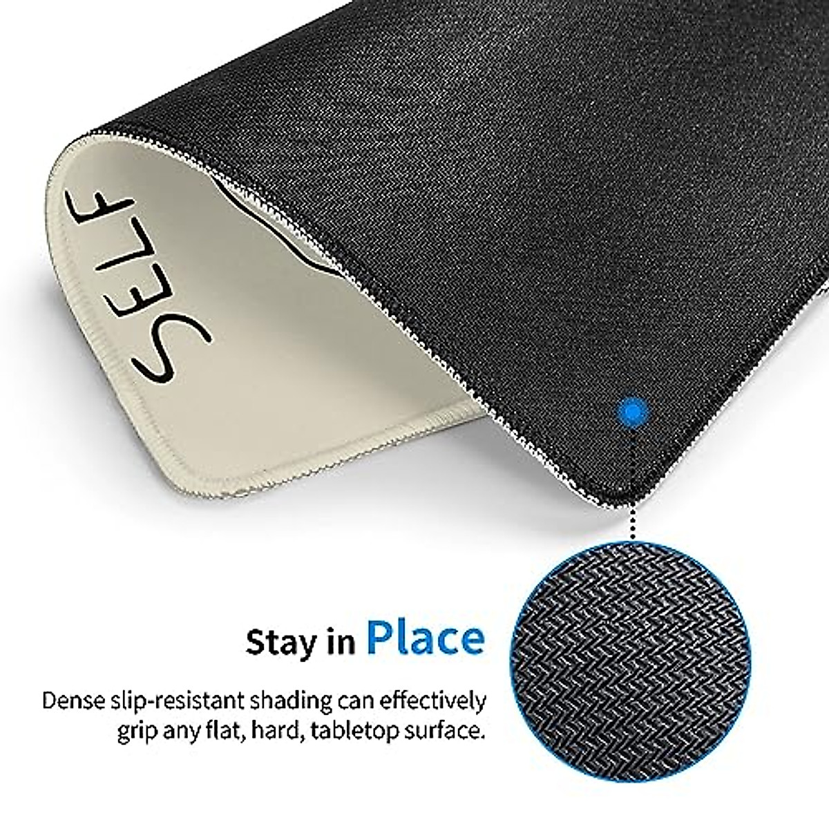 Jakayla Frog Mouse Pad with Non Slip Rubber Base, Mousepad with Stitched Edge, Waterproof Cute Gaming Mouse Pad for Computer Home Office Gaming Working 9.5" x7.9" - Self Care 165A