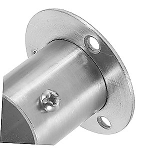 Alipis 8 Pcs Shower Curtain Rod Base Closet Pole Fasteners Closet Pole Support Wardrobe Pipe Holder Shower Bar for Curtain Boom Stand Round Curtain Rods Home Supply Towel Rod Socket Towel