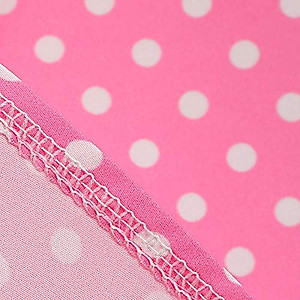 Short Dresses for Teens Women Fashion Short Sleeve V-Neck Wave Point Printing Short Sleeve Dressy Fall Dresses for Women Pink