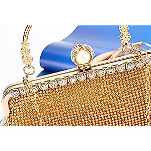 seropian Women's Rhinestone Bag Sparkling Chain Handbag Evening Clutch Purse Small Evening Formal Bag for Wedding,Party,Club