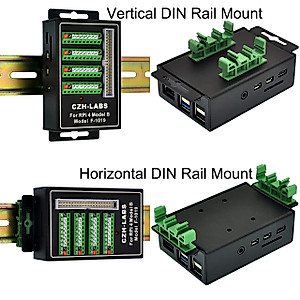 RPi Screw Terminal Block Breakout Module with Aluminum Enclosure. for Raspberry Pi 4 Model B