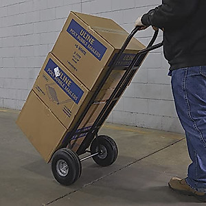 Ironton Steel Pneumatic Hand Truck Dolly - 600-Lb. Capacity, 10in. Tires, Powder-Coat Finish