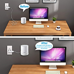 STANSTAR Wall Mount for TP-Link Deco X20 X55 X60 Whole Home Mesh WiFi System, Sturdy Bracket Holder for Deco X20,X60 Space Saving TP-Link Router Wall Holder Plug in Without Messy Wires (3Pack)