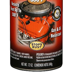 Rust-Oleum 248932, Gloss Black, 12 oz, Automotive Engine Enamel Spray Paint, 12 Ounce (Pack of 1)