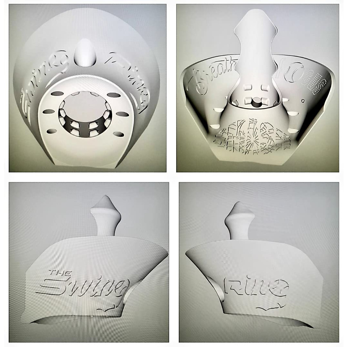 THE SwingRing (White) Baseball and Softball bat Grip Vibration dampening Protection…