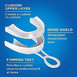 Fresh Guard Soak Specially Formulated CLEANER for Retainers Mouthguards& Removable Braces-24 Count & DenTek Professional Fit Maximum Protection Dental Guard-1