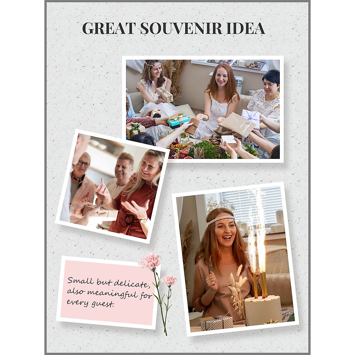 Getinbulk Compact Mirror Bulk, Round Makeup Mirror for Purse, Set of 24 (White)