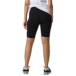 New Balance Women's NB Essentials Stacked Fitted Short, Black, Medium