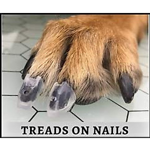 Dr. McHenry's Dog Toe Treads, Set of 24, Adhesive, Cleaning Brush, Increased Traction, Dog Mobility Support, X-Large Kit- Weight: 60-150 lbs. Net Weight 1.6 oz.
