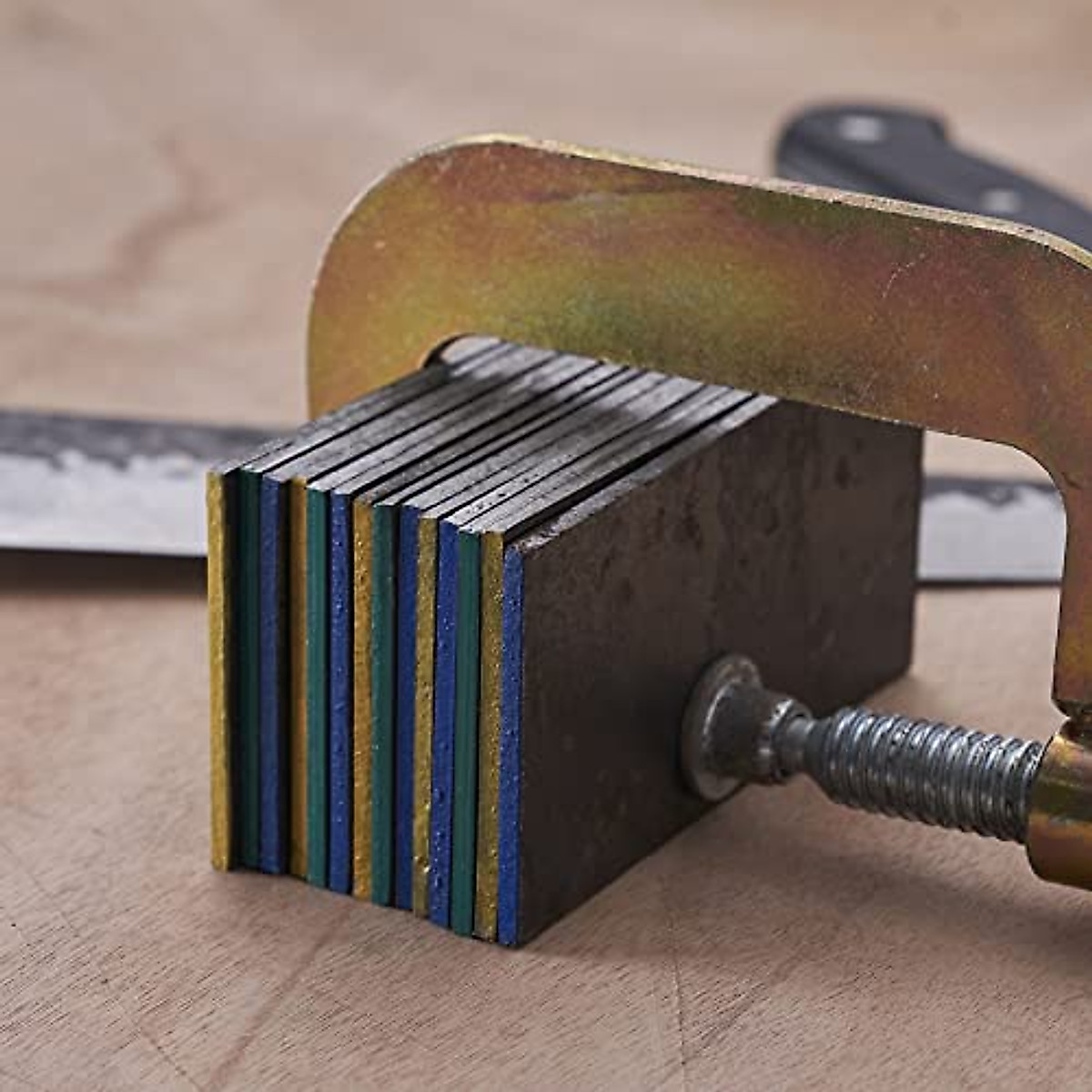 6 Pack 4"x2"x0.125" 15N20 Steel Flat Stock Bar Blade Billets Blanks Knife Making Forging, The Perfect Knife Making Steel for Professional & Hobbyist Use Annealed High Carbon Steel for DIY Knife Making