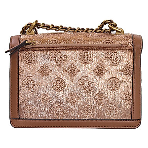 GUESS Abey Convertible Crossbody Flap, Bronze