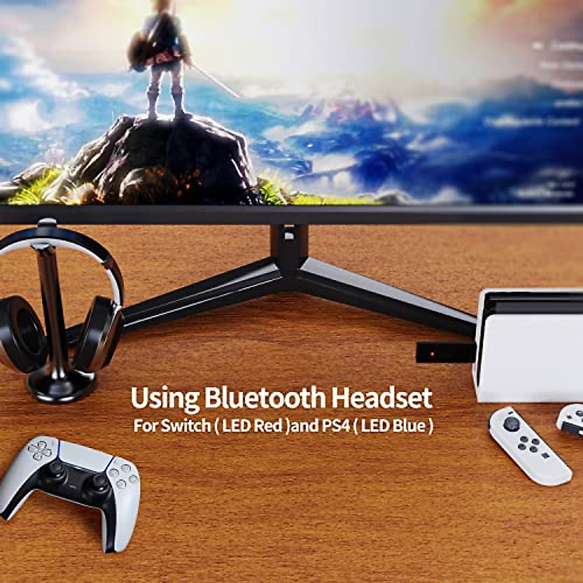 Mayflash Magic-S PRO 2 Wireless Bluetooth Controller USB Adapter for PS4/Switch/Windows/macOS/Raspberry Pi Compatible with Xbox Series X/S Controller/Xbox One Bluetooth/PS5 and More