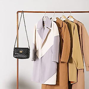 20 Pcs 17 Inch White Satin Padded Hangers for Women Clothing Large Coat Blouse Hanger Fancy Sweater Hangers No Shoulder Bump Nonslip Bride Wedding Dress Hanger Dry Cleaner Hangers for Women Clothes