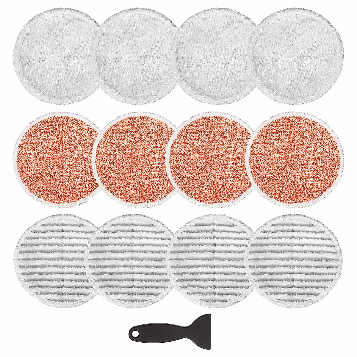 MATFORCA 12 Pack 23159 Mop Pads Compatible with BissellSpinwave 20399 23157 23159 2039A 20393 2039T 2039W 20391 20395 2307 2315A Models Powered Hard Floor Mop, Compare to Part # 1611297 & 1611298