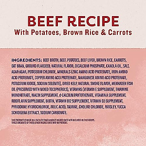 Natural Balance Ultra Premium Wet Dog Food, Beef Formula with Potatoes, Carrots & Brown Rice, 13 Ounce Can (Pack of 12)