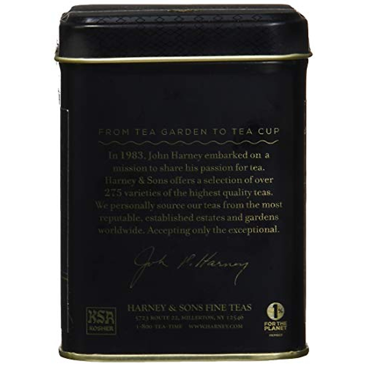 Decaffeinated Earl Grey, Loose tea in 4 Ounce tin