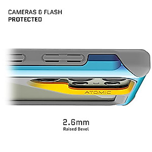 Ghostek ATOMIC slim Samsung Galaxy S23 Ultra Phone Case with Clear Back and Iridescent Aluminum Bumper S-Pen Stylus Cutout Shockproof Phone Cover Designed for 2022 Samsung S23 Ultra (6.8") (Prismatic)